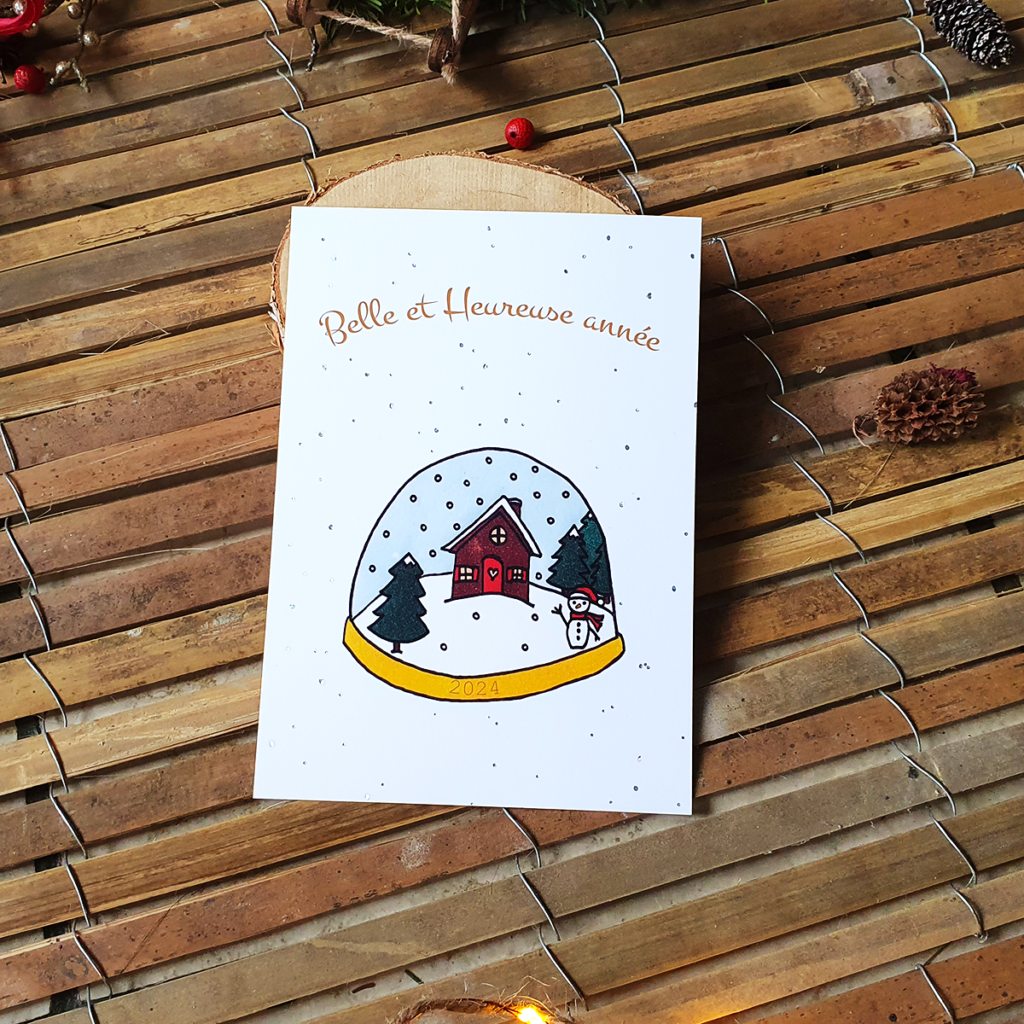 Carte boule à neige